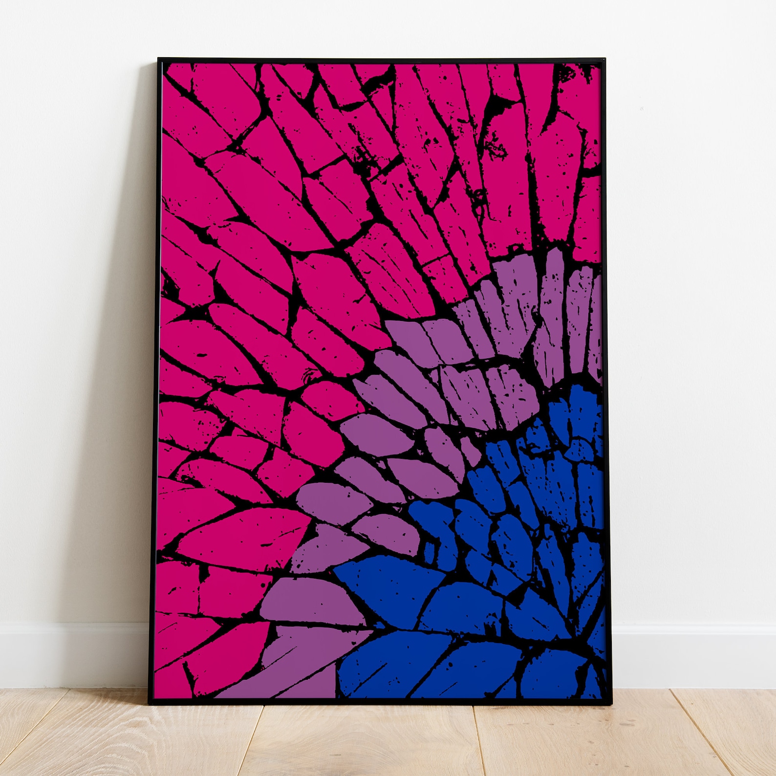 Bisexual Art Print, Bi Bisexual Pride Minimal Poster Wall Art, Bisexual ...