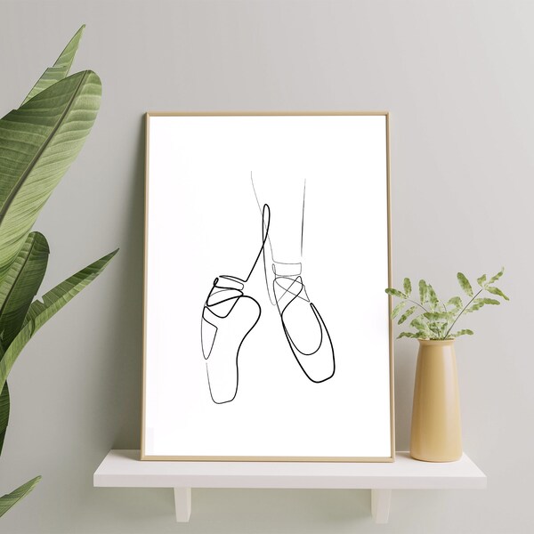 Ballet Slippers Art - Etsy