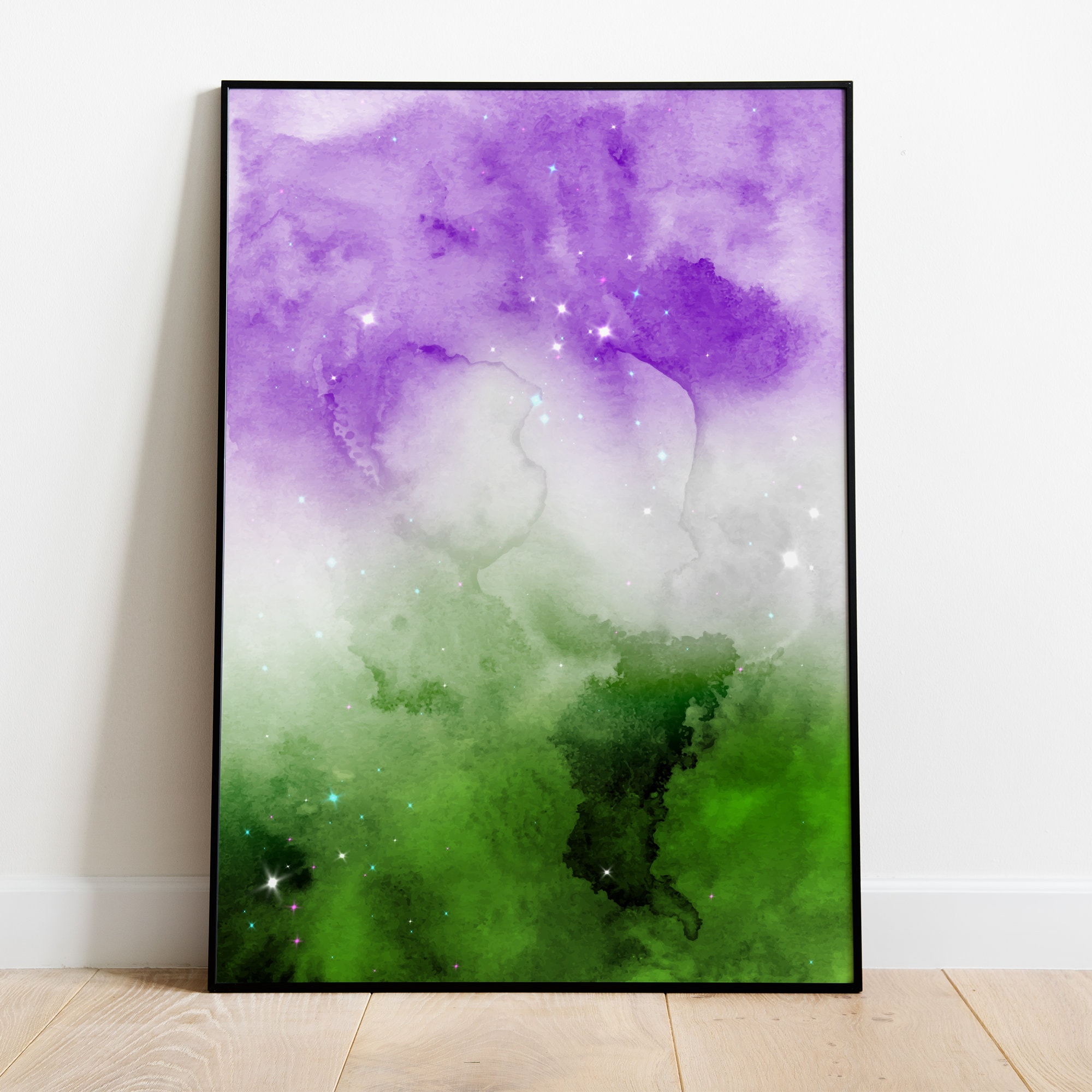 Queer Art Print Queer Galaxy Space Wall Art Poster Subtle - Etsy