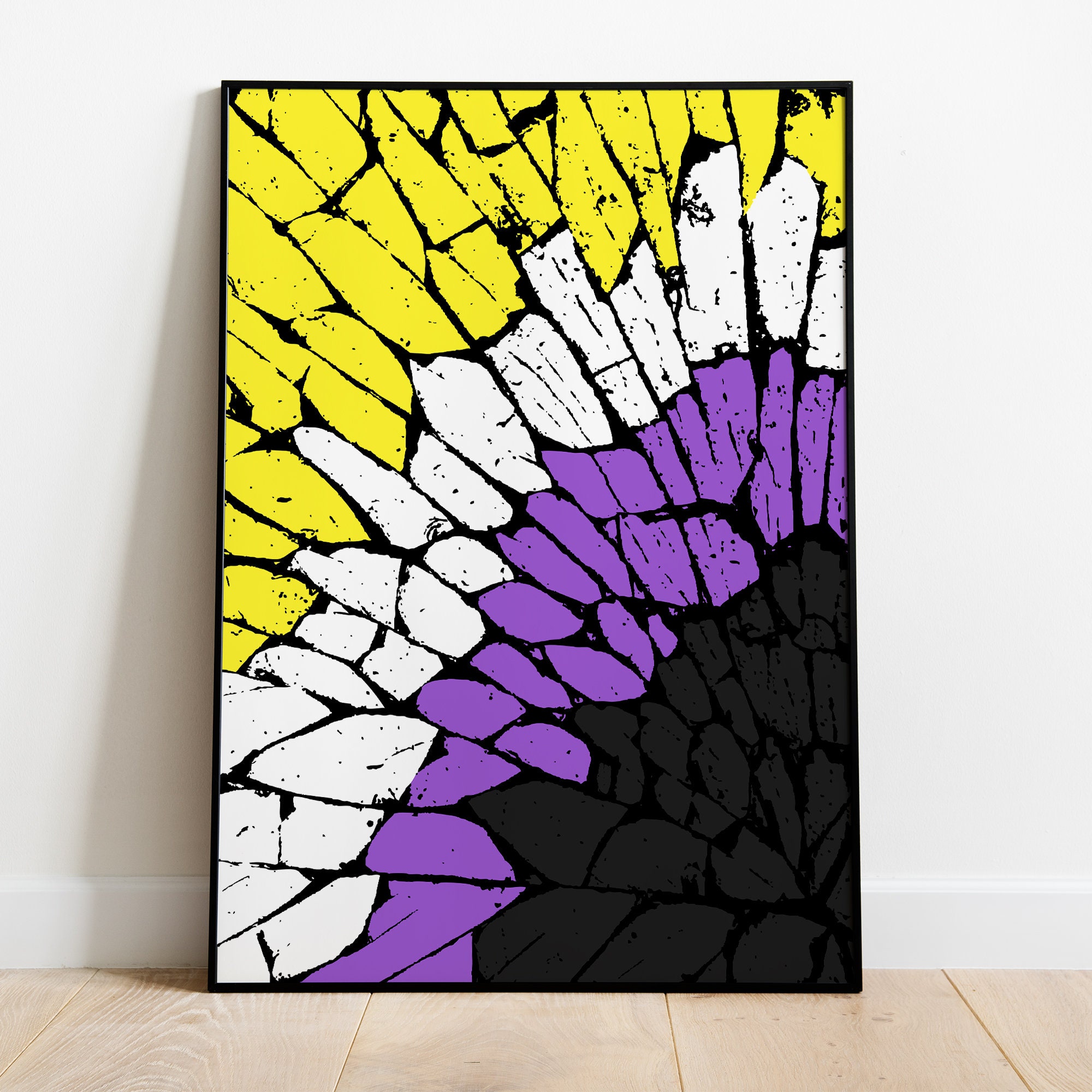 Nonbinary Art Print, Non Binary Decor, Nonbinary Abstract Minimal Art ...