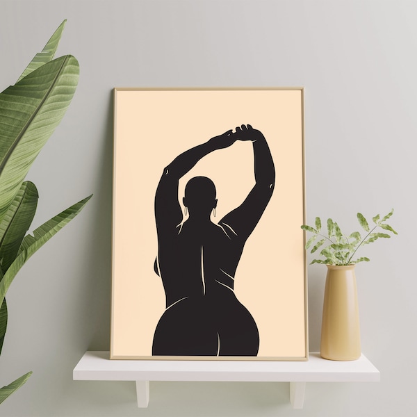 Naked Woman Art Etsy