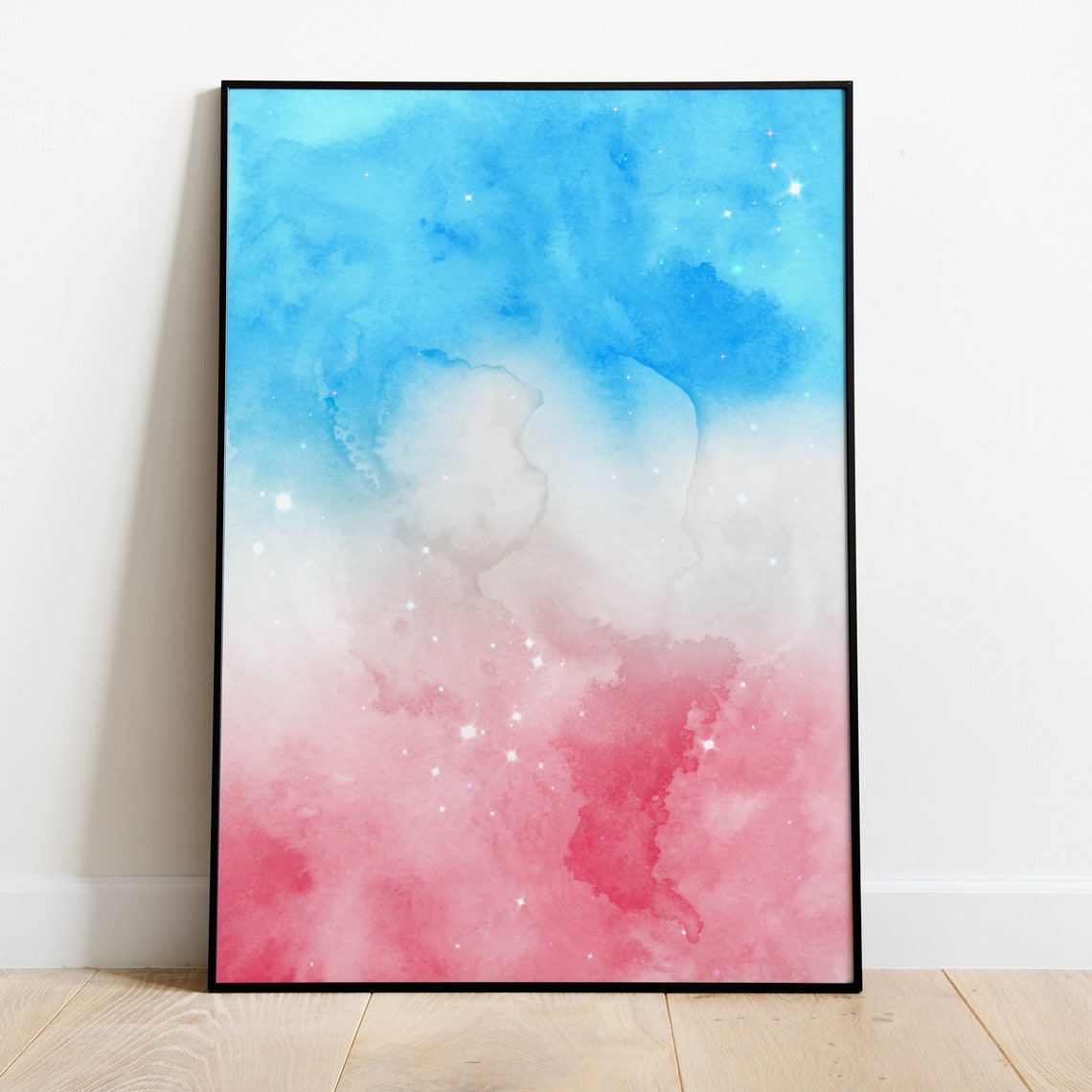Trans Art Print Transgender Galaxy Space Wall Art Poster - Etsy