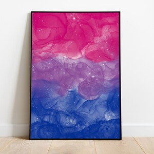 Bisexual Subtle Art Print, Bisexual Wall Art Poster, Bisexual Painting ...