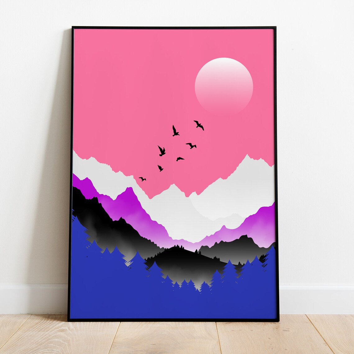 Gender Fluid Art Print, Genderfluid Art Poster for Home Decor, Gender ...