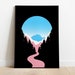 Transgender Sunset Art Print, Transgender Poster Wall Art for Home ...