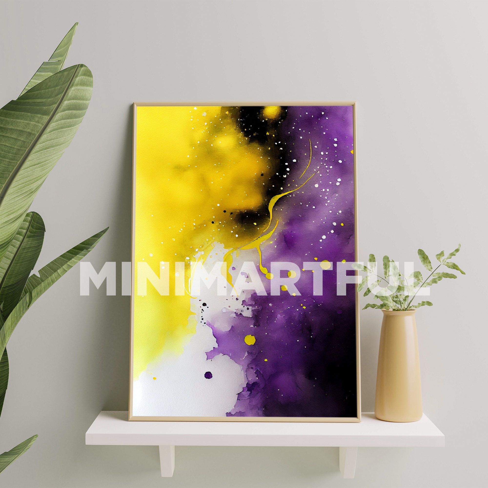 Nonbinary Pride Flag Subtle Art Print Non Binary Marble Wall - Etsy