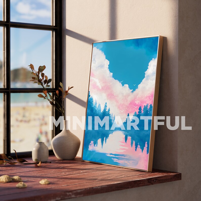 Transgender Watercolor Art Print, Trans Art Poster for Home Decor ...