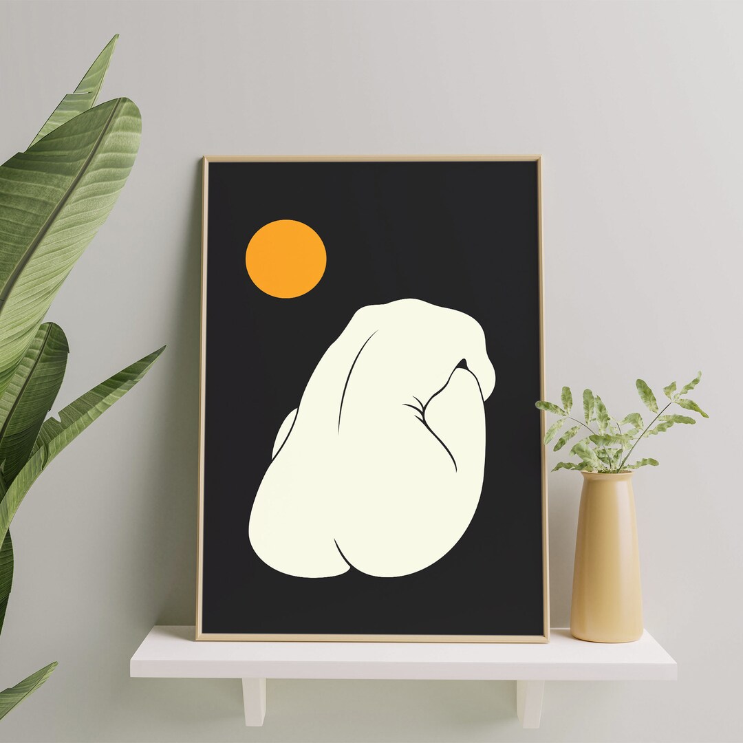 Femme Feminine Art Print, Abstract Female Body Art Print, Women's Body ...