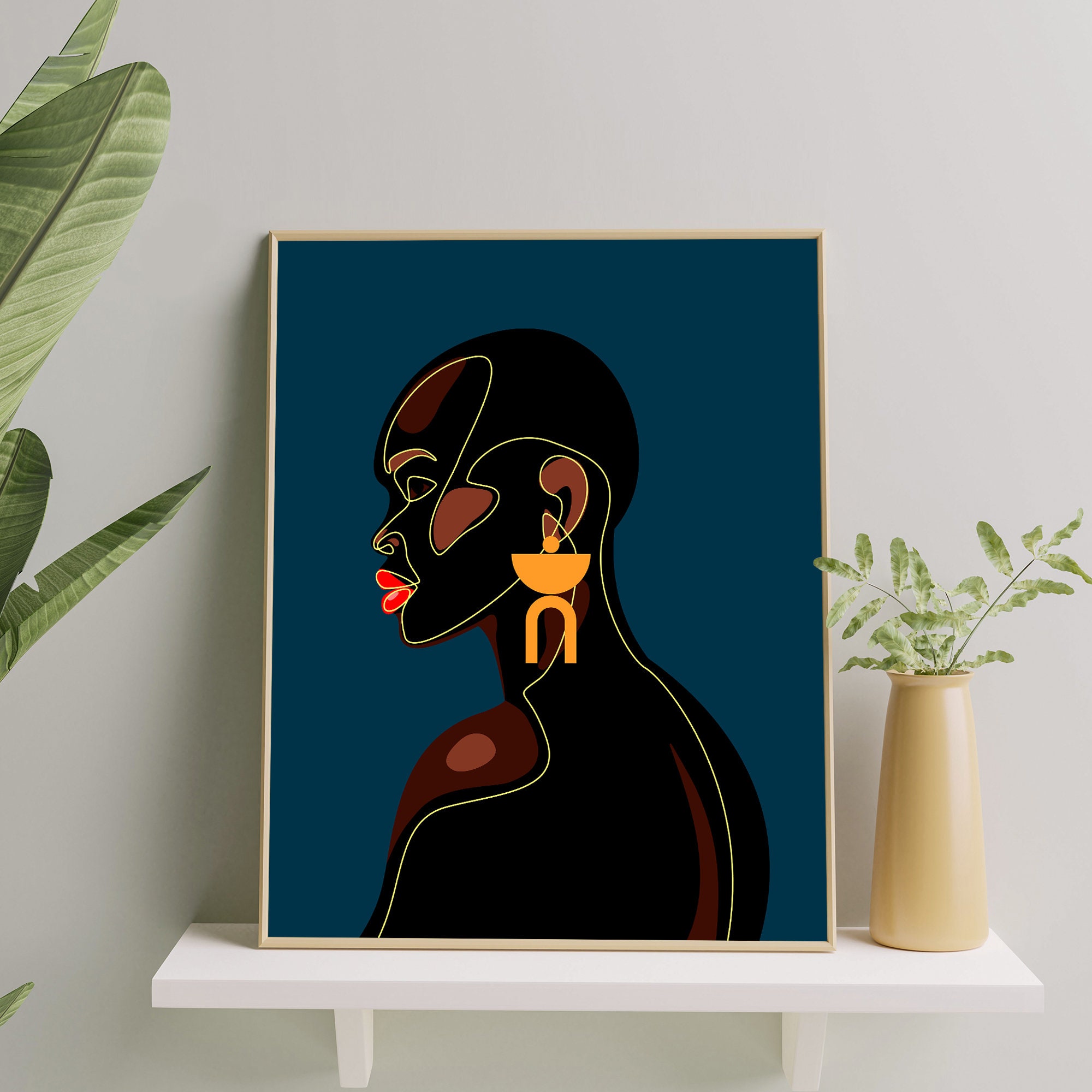Black Woman Wall Art Black Girl Wall Art Print African Woman - Etsy