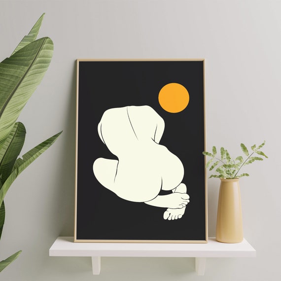 Abstract Female Body Art Print Women's Body Modern Art - Etsy