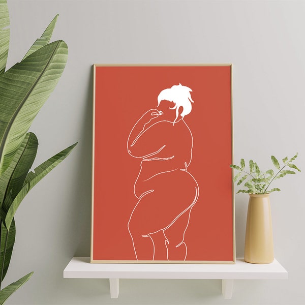Fat Woman Art Etsy