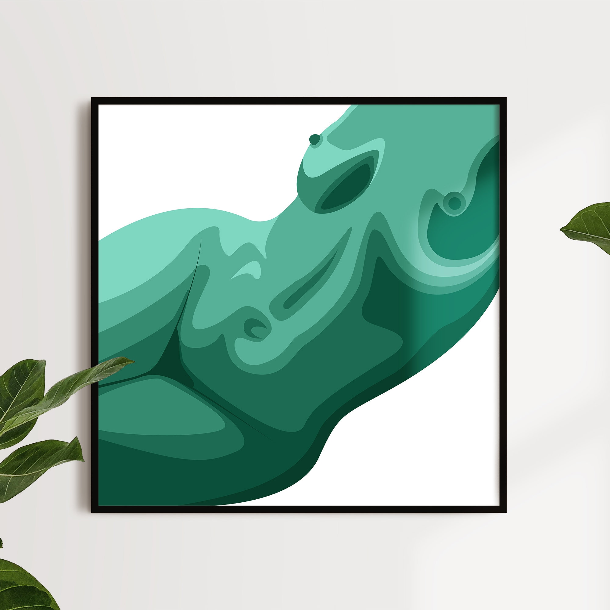 Curvy Female Body Art Print Curvy Woman Poster Body Positive - Etsy