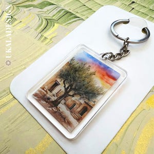 Olive Tree Keyring, Symbol of Palestine Keychain - Jerusalem Old City ...