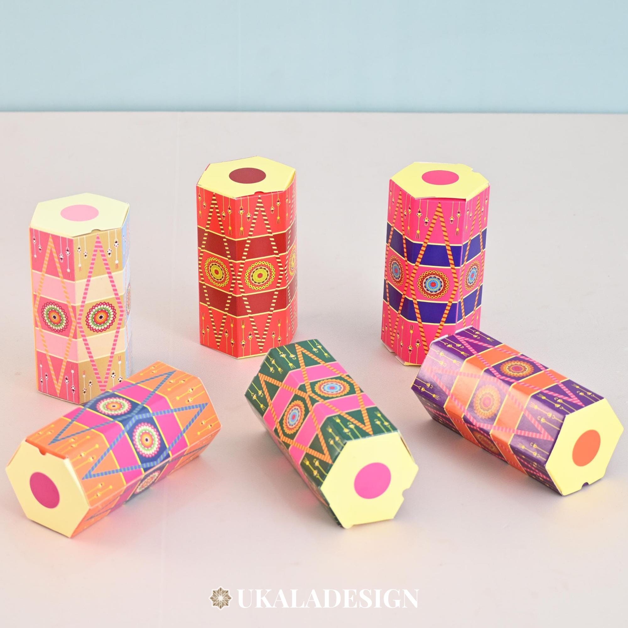 Mixed Colour Dholki Favour Boxes, Mendhi Dhol Wedding Favours, Asian ...