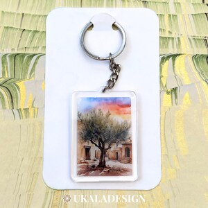 Olive Tree Keyring, Symbol of Palestine Keychain - Jerusalem Old City ...