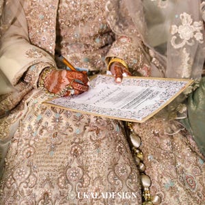 DIGITAL DOWNLOAD - Personalised Nikkah Contract, Nikah Nama, Customised ...