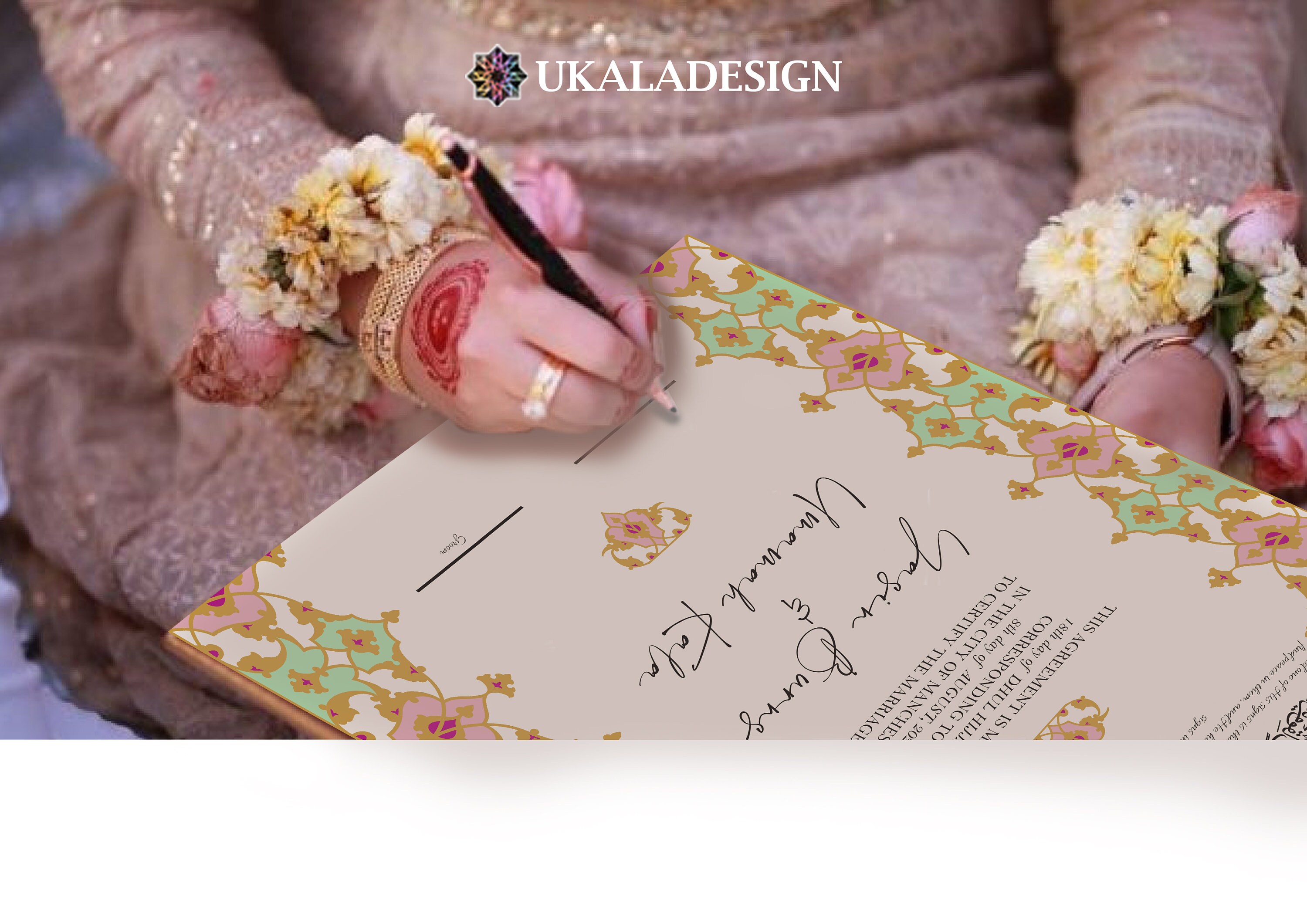 DIGITAL DOWNLOAD Personalised Nikkah Contract Nikah Nama - Etsy