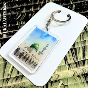 Masjid-an-nabawi Keyring, Islamic Design Keychain Gift Medina/saudi ...