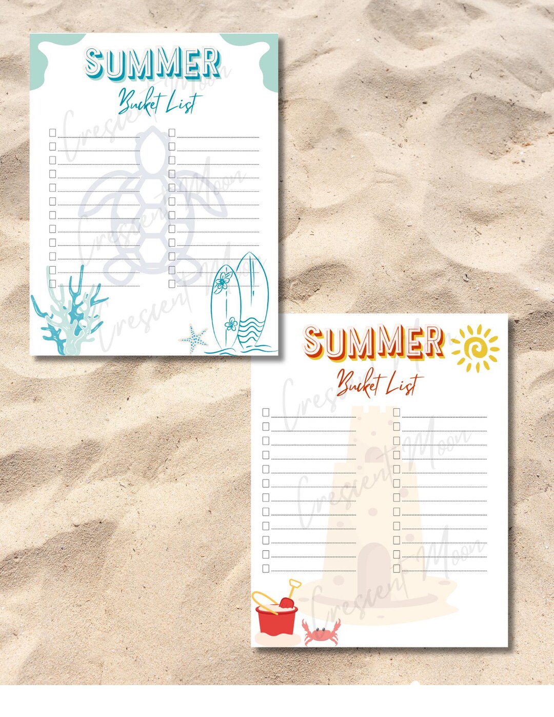 Editable Summer Bucket List Printable: Kids Vacation Activities (PDF ...