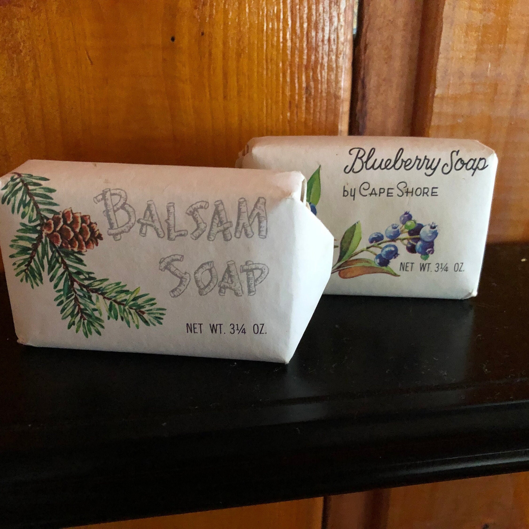 Soap Bars by Cape Shore Balsam, Blueberry Soaps, Set 2 Vintage Soaps ...
