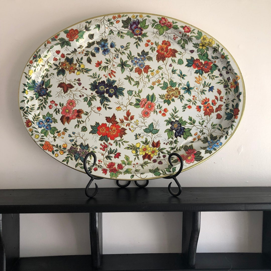 Metal Serving Tray Vintage Daher Decorative Tray - Etsy