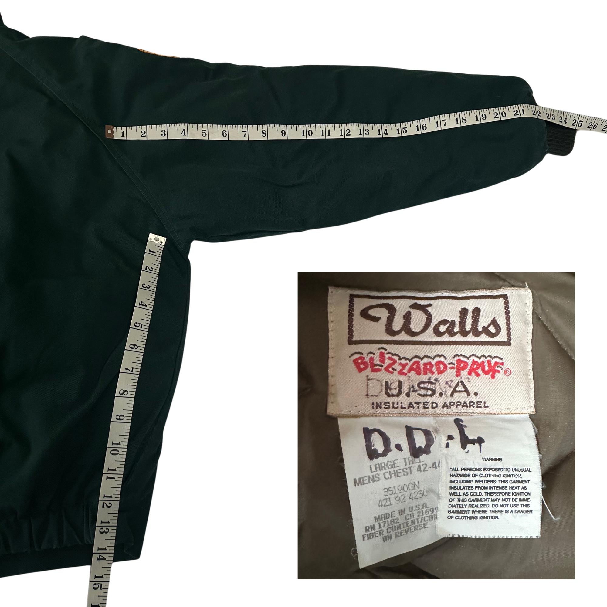 VFW Bomber Jacket Winter Coat Forest Green Patch on Each Arm - Etsy