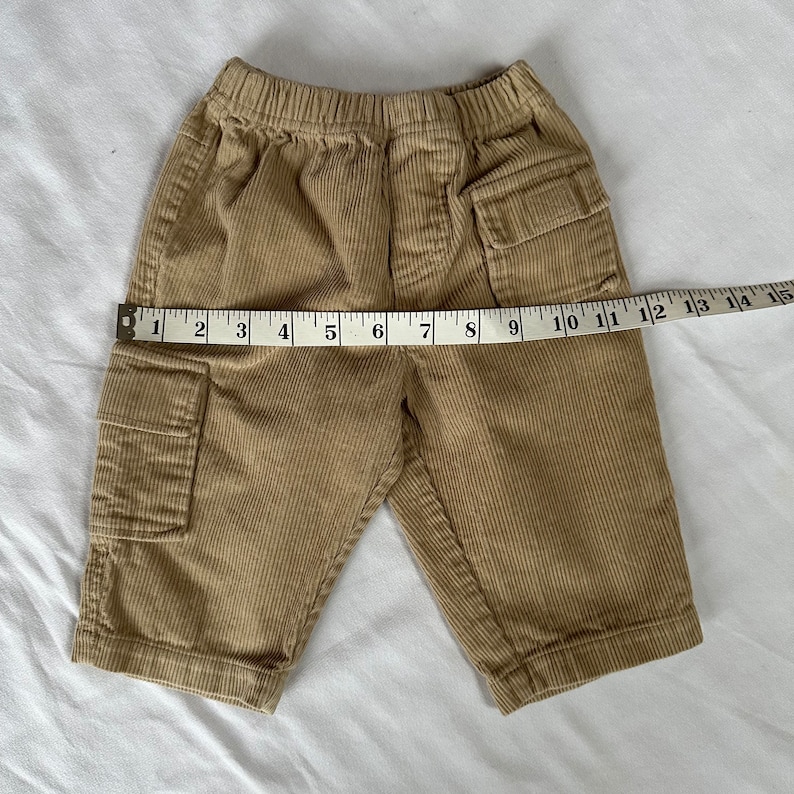 Baby Cargo Pants 6-9 Mo.s Beige Corduroy Pants Boys Tan Cargo Pants ...