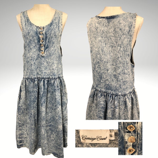 Acid Wash Dress - Etsy