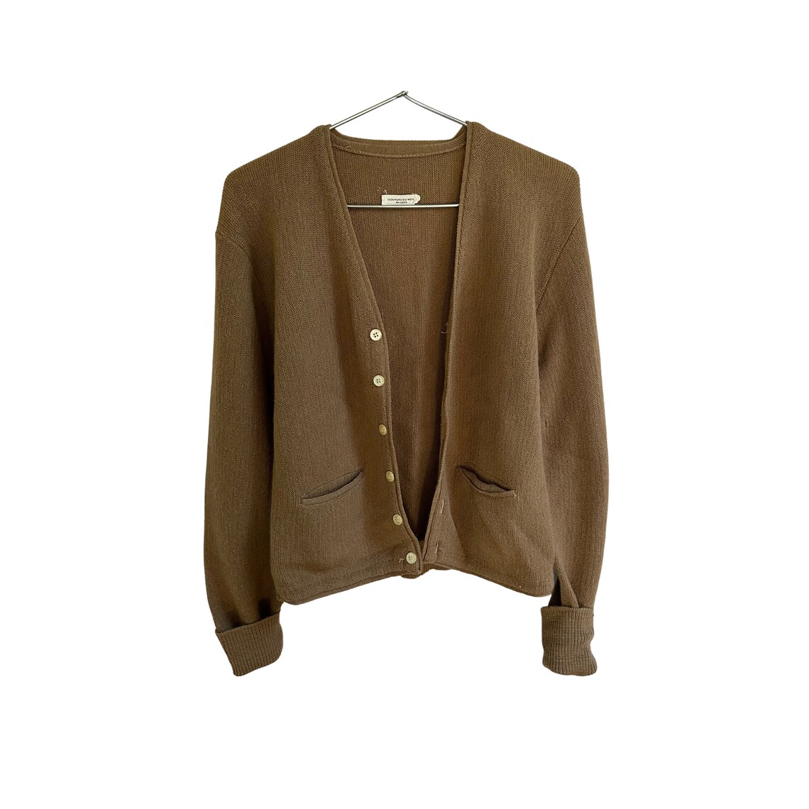 Wool Sweater Mens Cardigan - 50's/60's Vintage Fashion - Eco Friendly ...