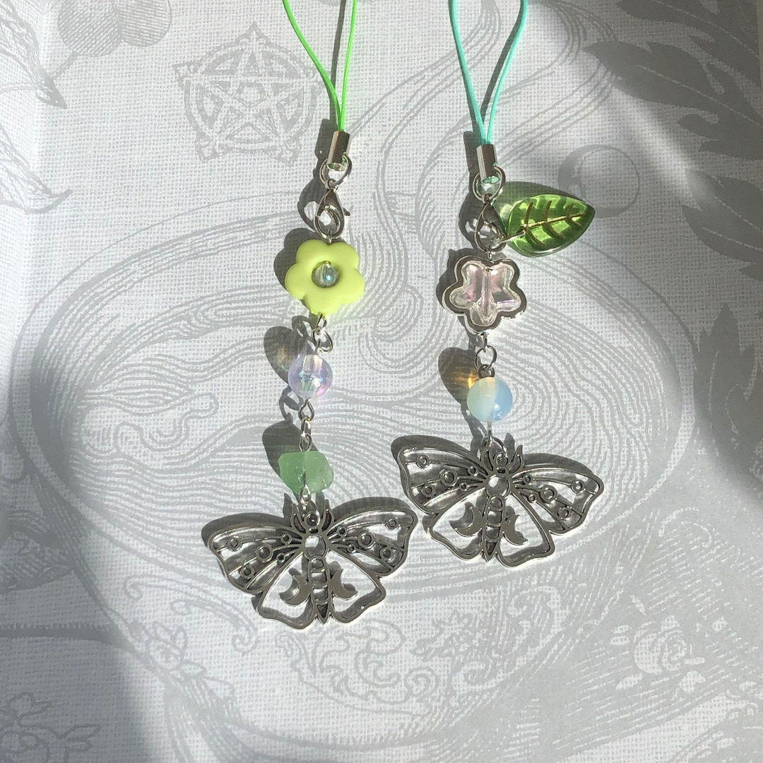 Lunar Moth Phone Charms - Etsy