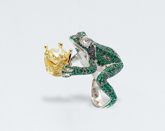 Frog With Ring - Etsy