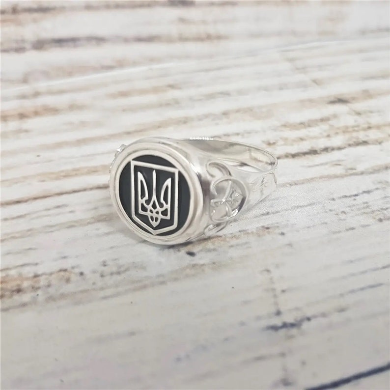 Ukrainian Trident Men Signet Ring From Ukraine - Etsy