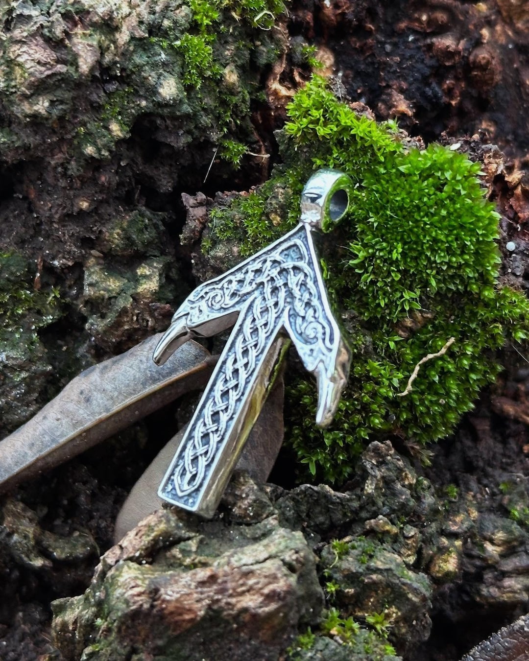 Viking Rune Tyr Pendant - Norse Necklace Featuring Odin’s Ravens, Hugin ...