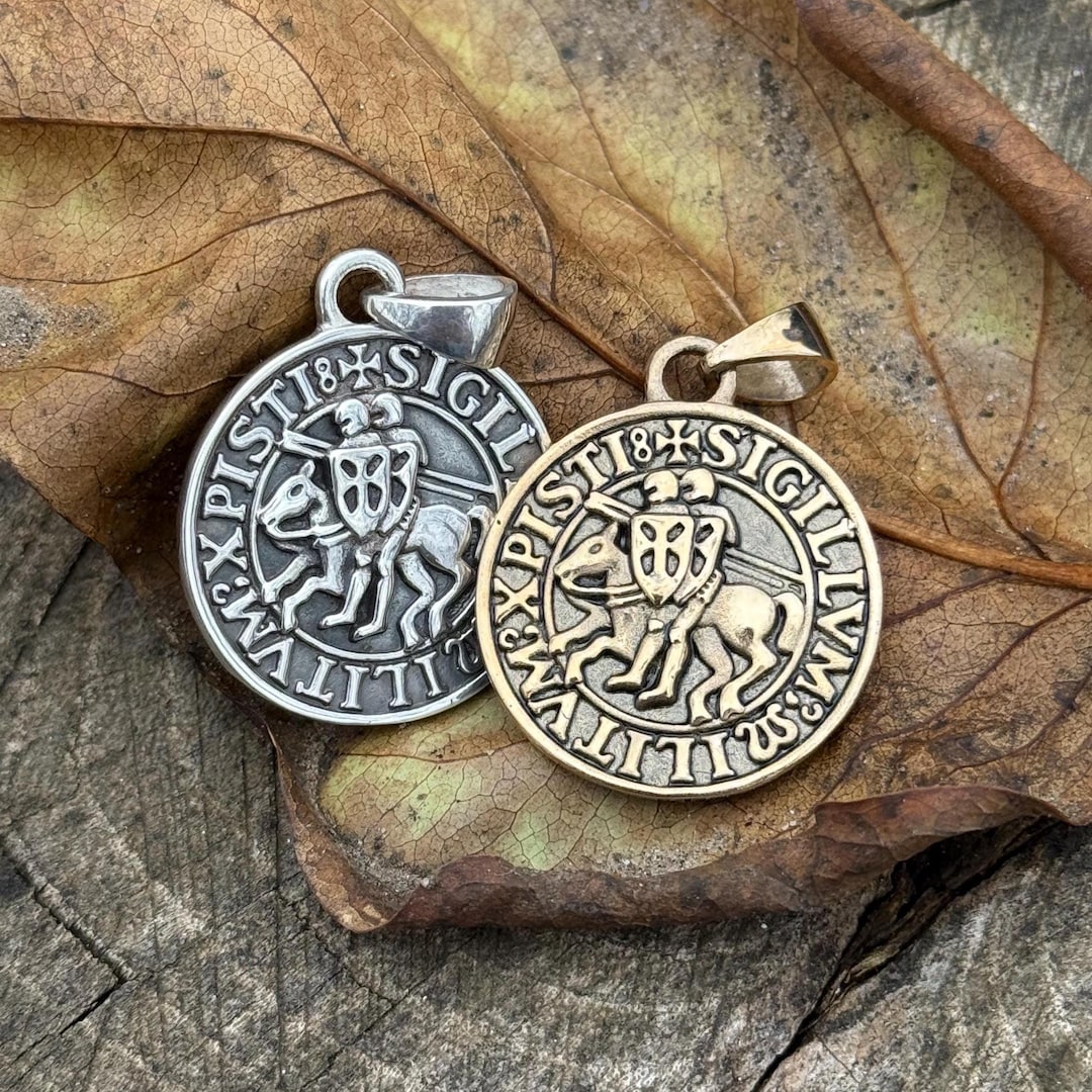 Seal of the Templars Pendant - SIGILLUM MILITUM XPISTI, Templar Crosses ...