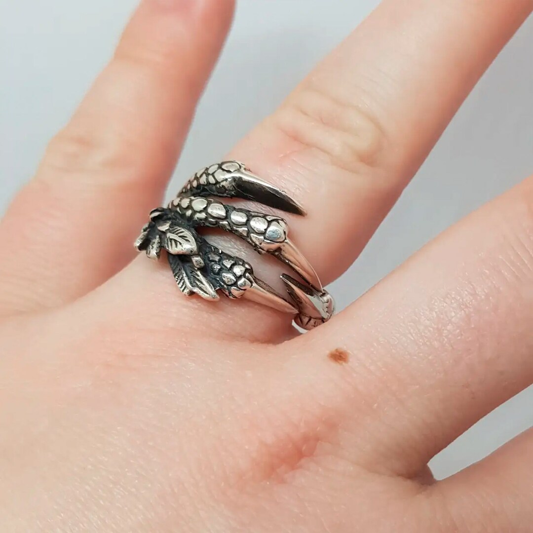 Dragon Claw Ring Open Claw Ring Dragon Ring Claw Rings - Etsy