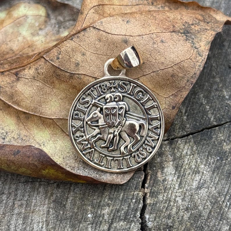Seal of the Templars Pendant - SIGILLUM MILITUM XPISTI, Templar Crosses ...