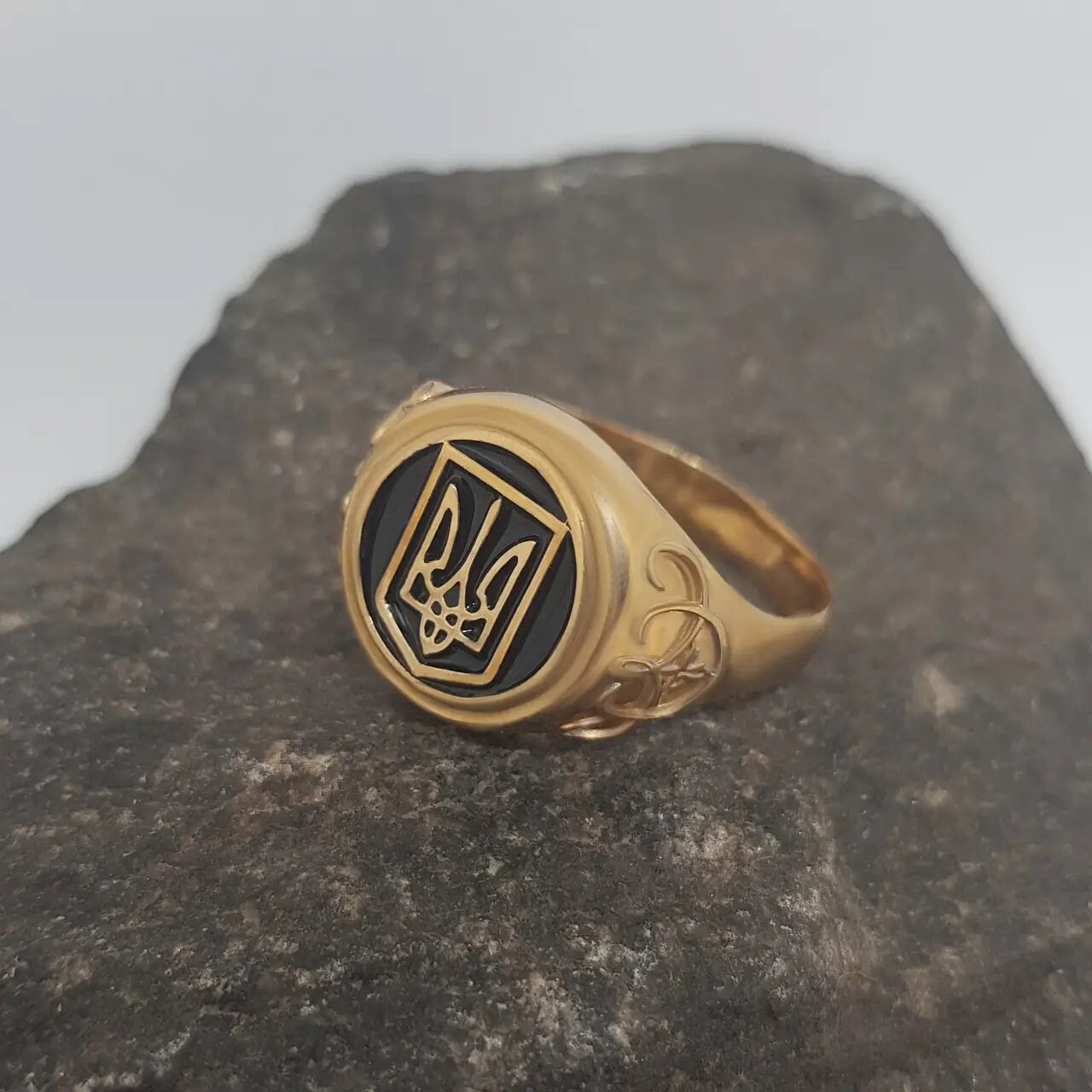 Ukrainian Trident Men Signet Ring From Ukraine - Etsy