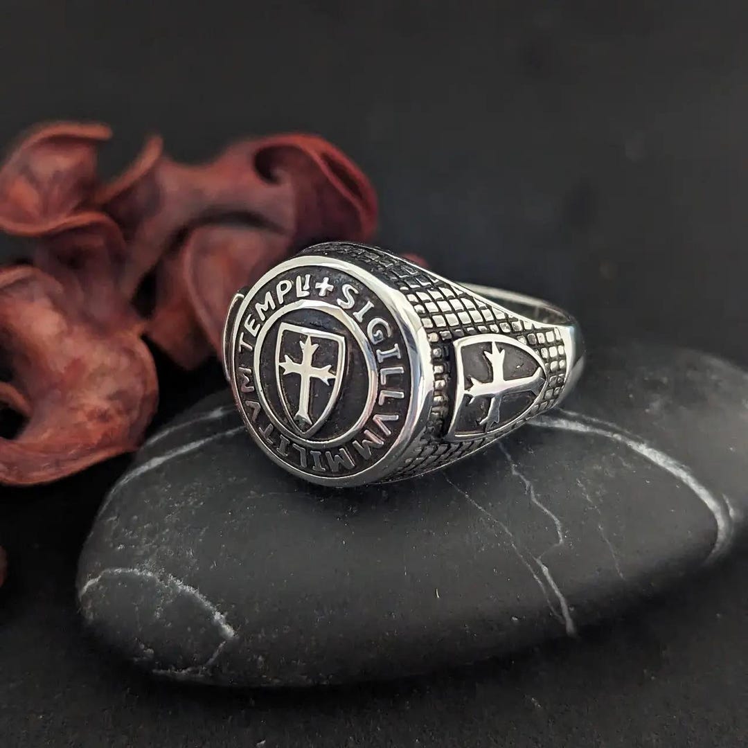 SIGILLUM MILITUM TEMPLI Ring – Templar Knights Signet Ring in Bronze ...