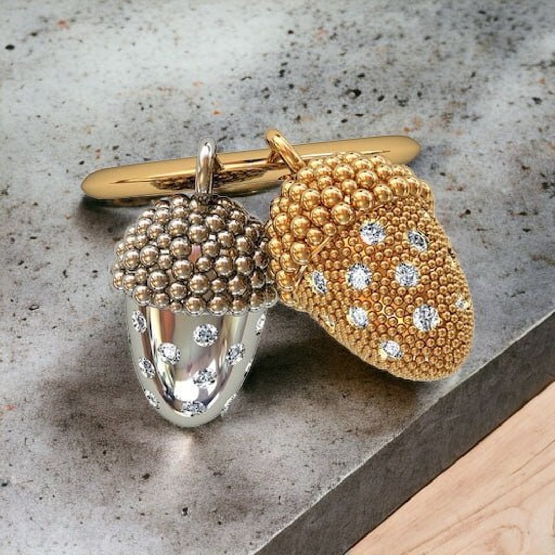 Silver Acorn Ring Nature-inspired Jewelry - Etsy