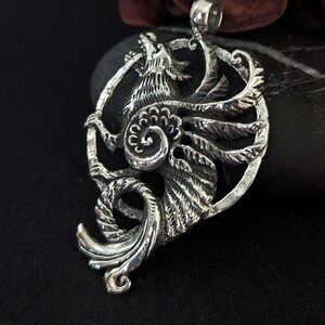 Simargl Griffin Pendant • Viking Mythology Amulet • Protective Simargl ...