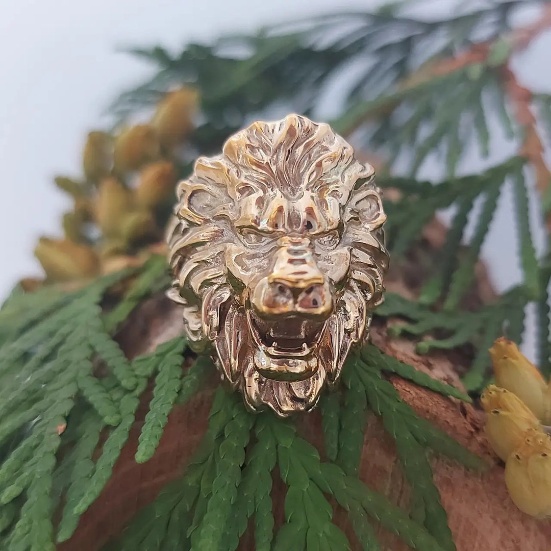 Leo Ring Women Constellation Lion Ring Men Lion Ring Dainty Biker Ring ...