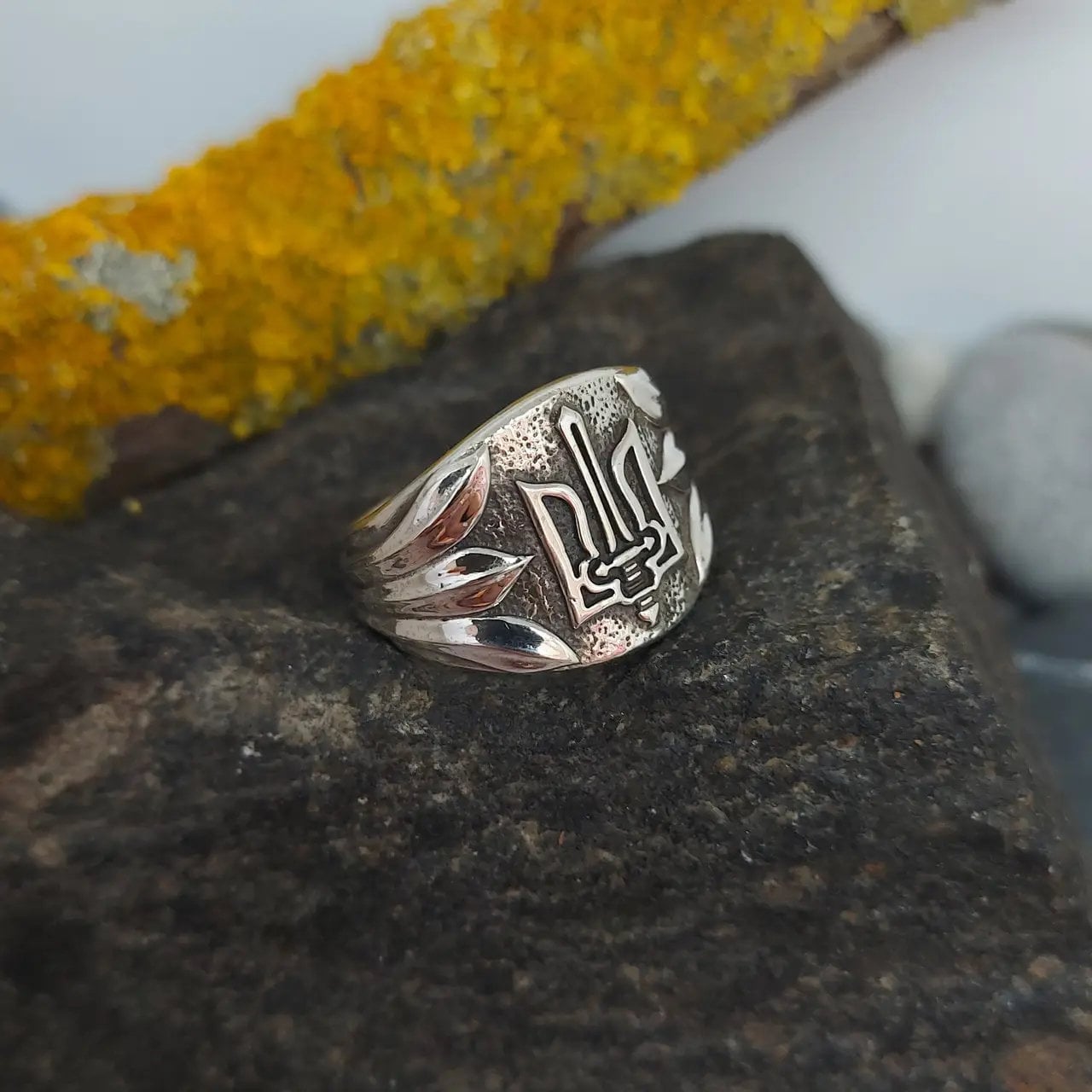Ukrainian Tryzub Trident Ring From Ukraine - Etsy