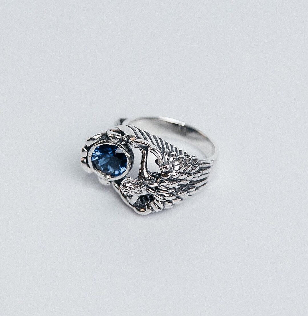 Guardian Angel Ring - Angel Wings Jewelry - Fantasy Fairy Ring - Unique ...