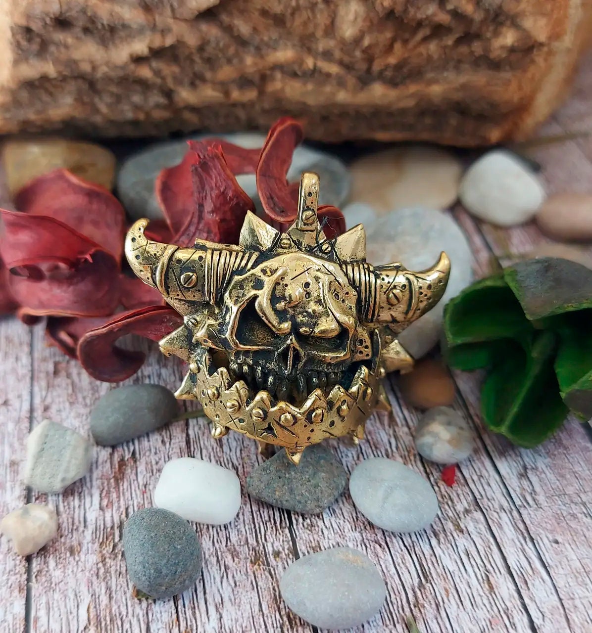 Ork Pendant 40k Orc Skull Pendant Geek Gift Nerd Gifts - Etsy