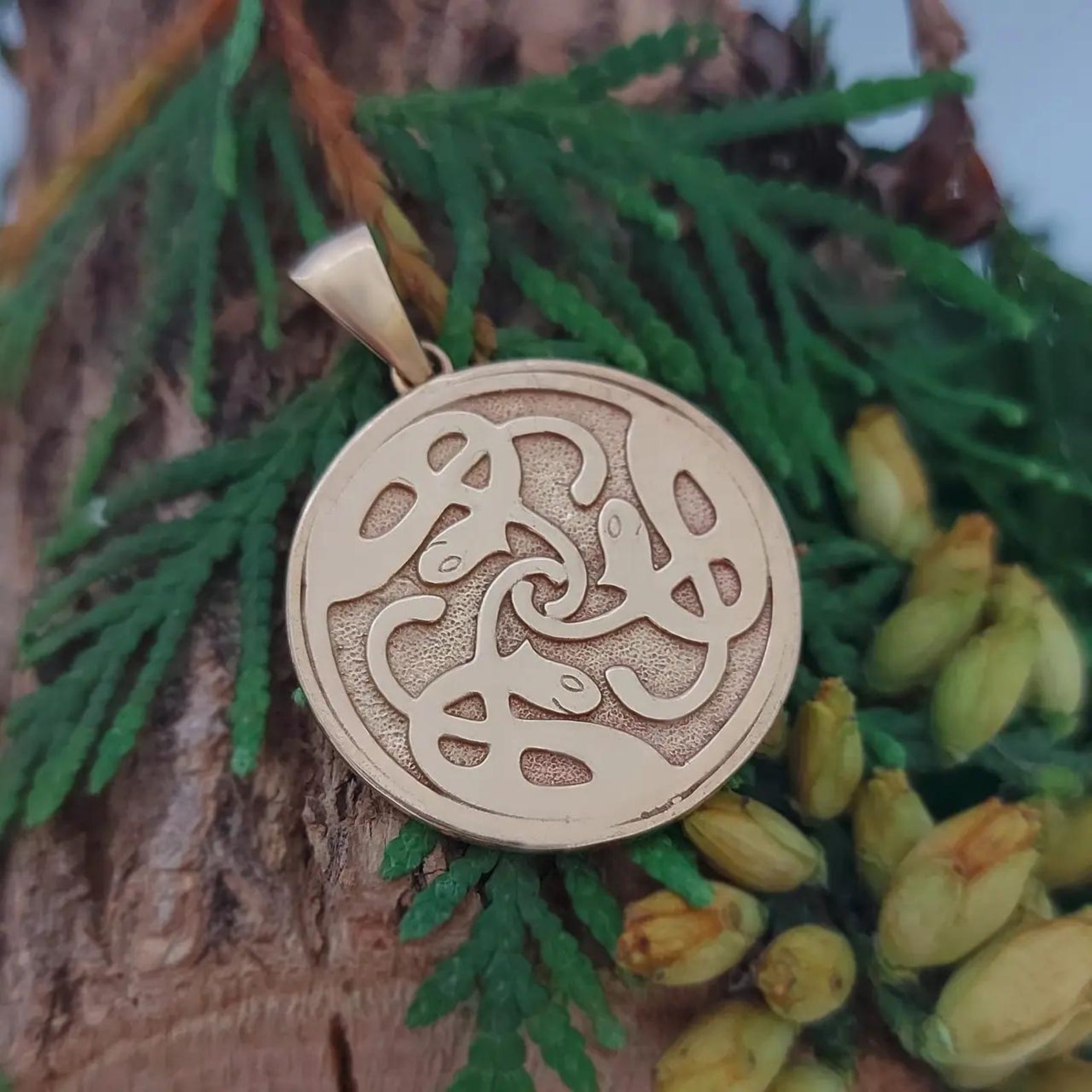 Freya's Cats Viking Necklace - Norse Mythology Amulet, Nordic Viking ...