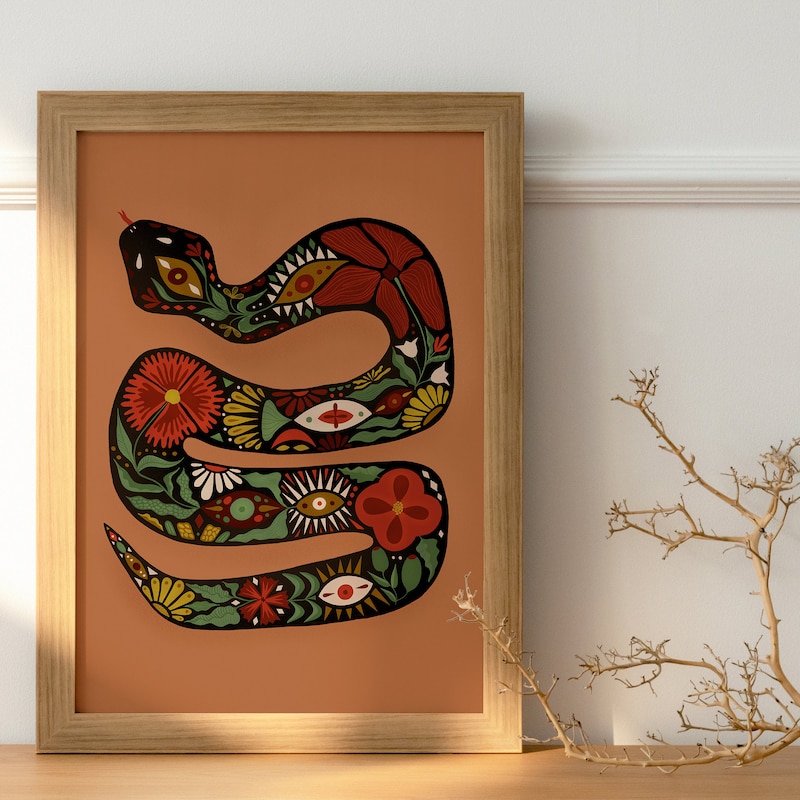 Snake Art - Etsy