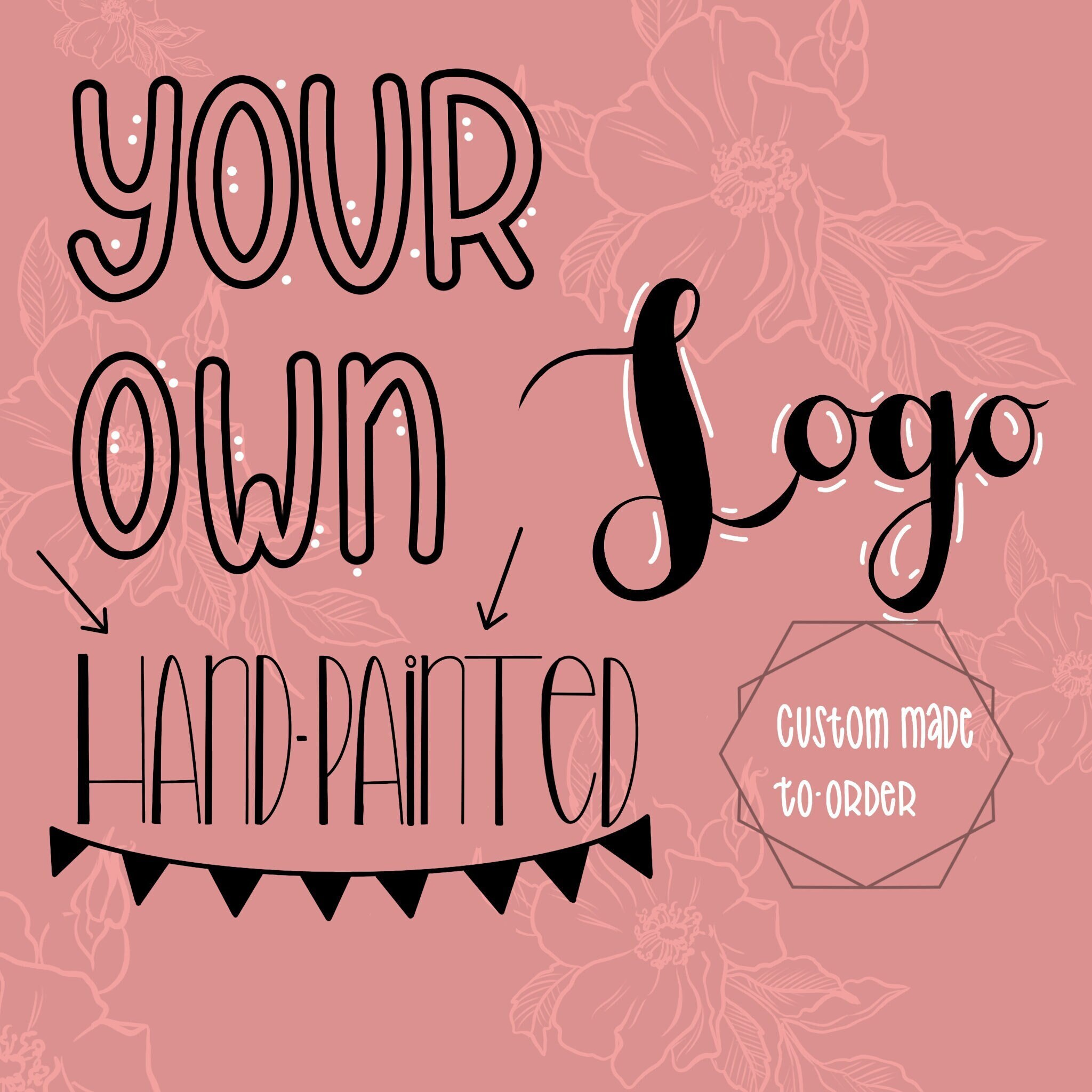 Custom Hand Painted Logo : - Etsy