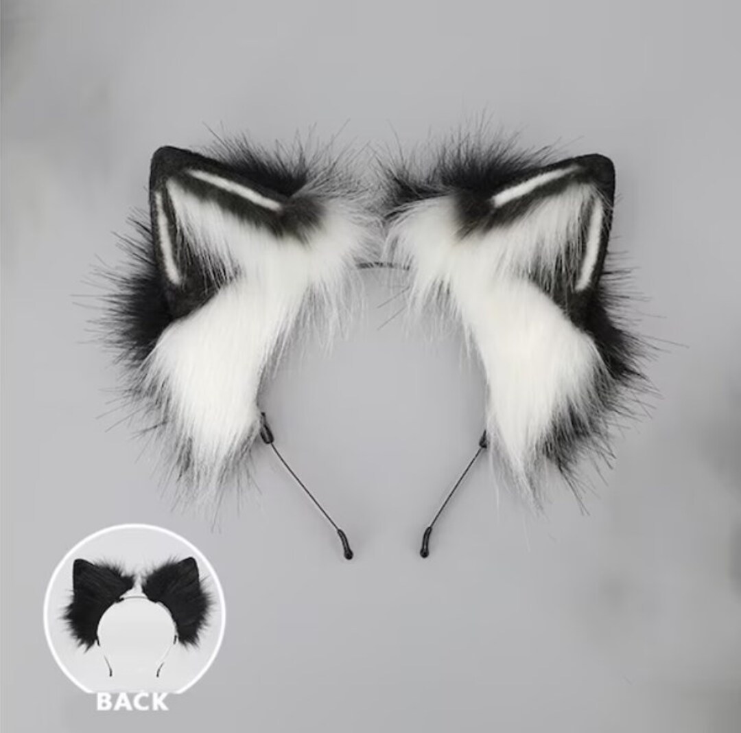 Wolf Cat Dog Ears Headband Hairband With Furry Wolf Dog - Etsy