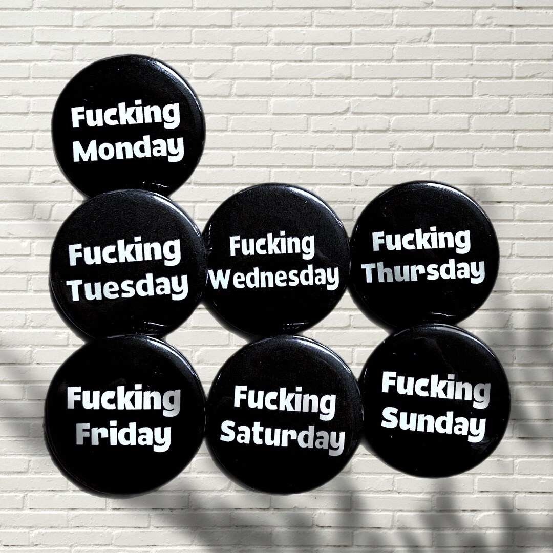 7 Fucking Days of the Week / Workaholic / Humour / Sweary Gift ...