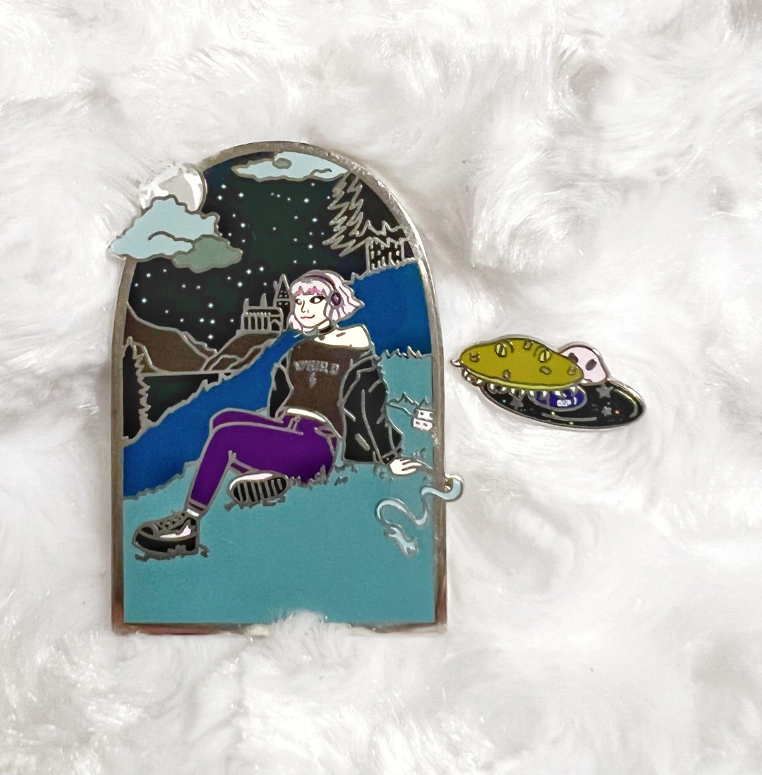 Shapeshifting Witch and Mini Record Pins - Etsy